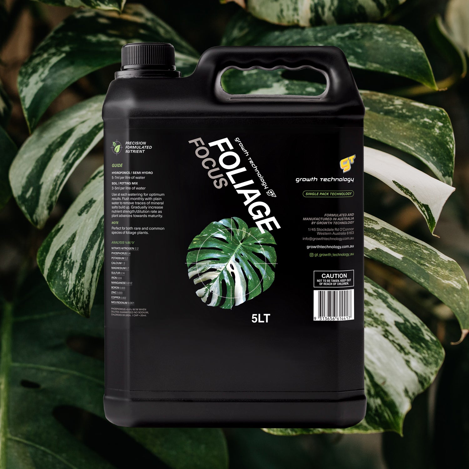 Growth Technology FOLIAGE Focus - 5 litre – lovethatleaf
