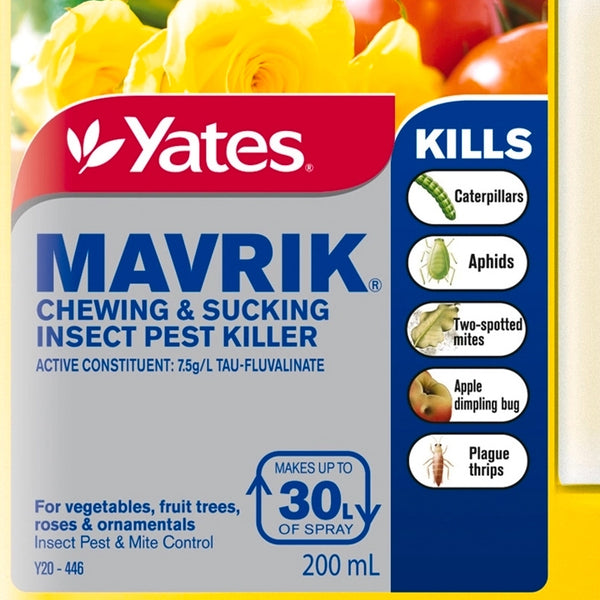 Yates MAVRIK Spray Concentrate for Spider Mites, Aphids, Thrips, Cater ...
