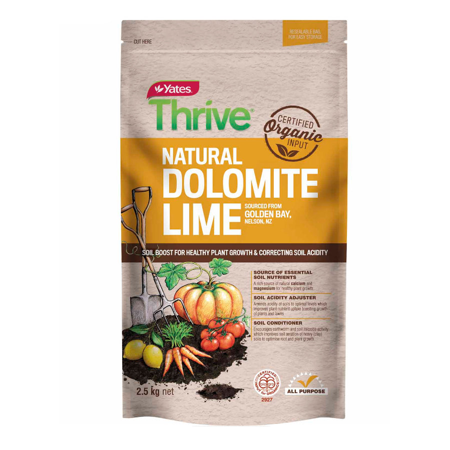Yates Thrive Natural Dolomite Lime - Calcium & Magnesium - 2.5kgs ...